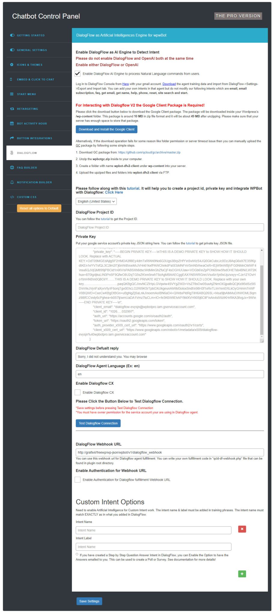 WPBot Screenshots – WPBot Pro Docs