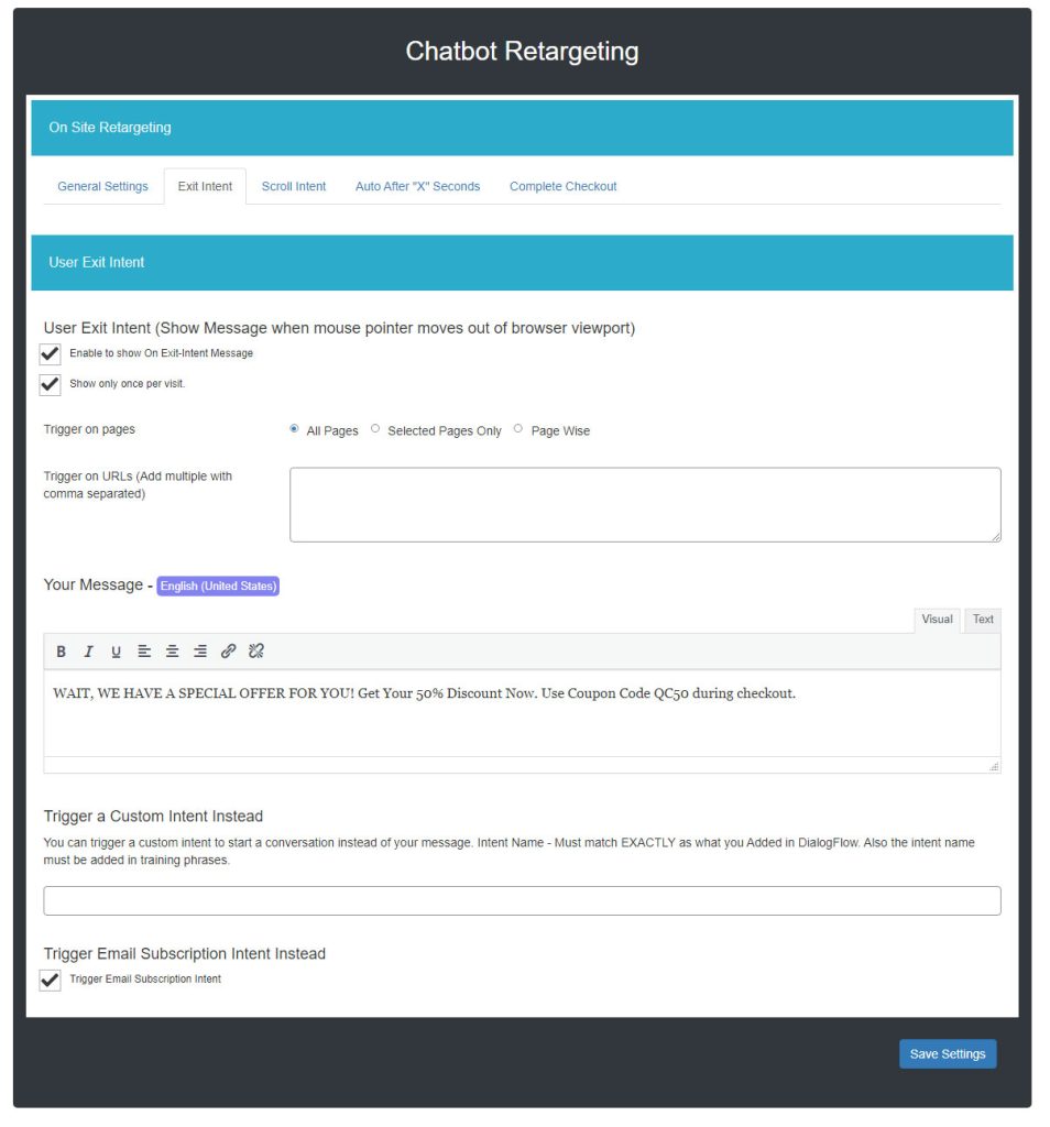 WPBot Screenshots – WPBot Pro Docs